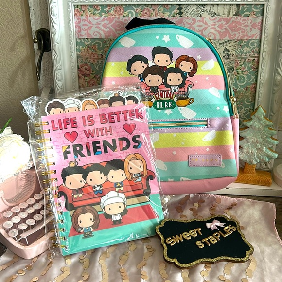 FRIENDS | Bags | Nwt Pastel Friends Tv Show Mini Backpack Bag Central ...